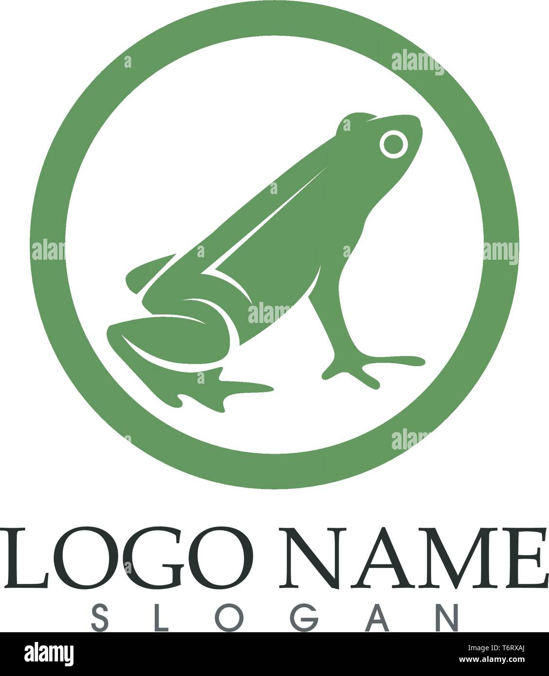 frog green symbols logo and template icons app Stock Vector Image & Art ...