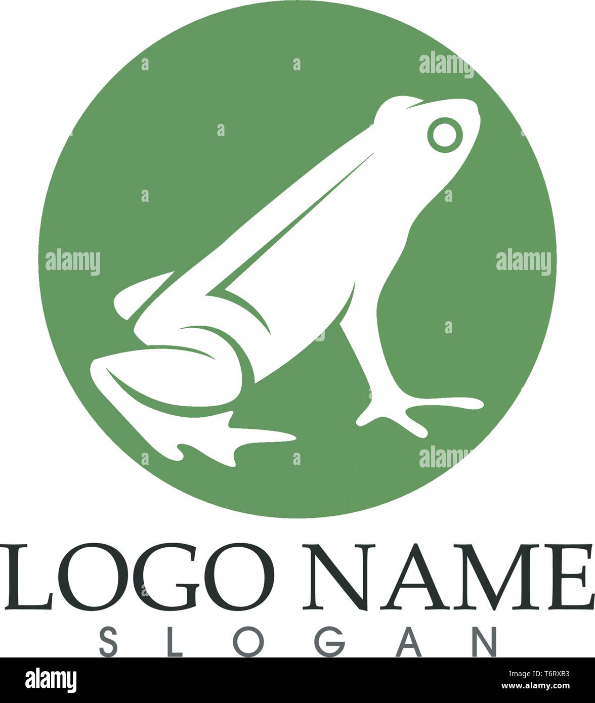 frog green symbols logo and template icons app Stock Vector Image & Art ...