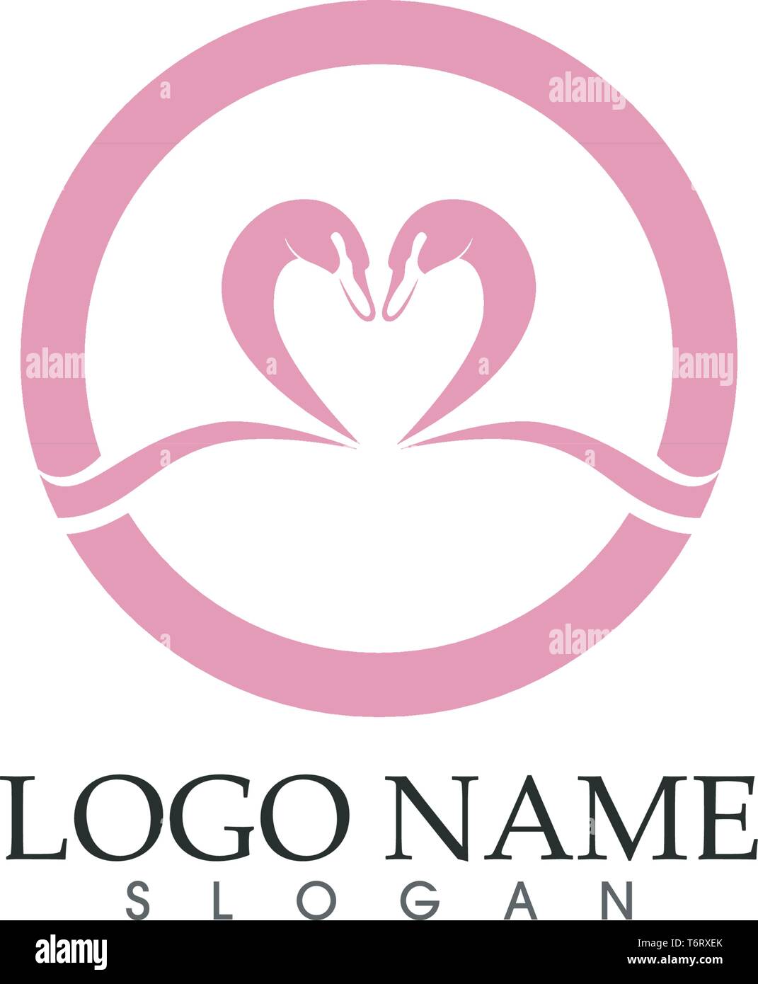 Swan logoand symbols icons vector Template Stock Vector Image & Art - Alamy
