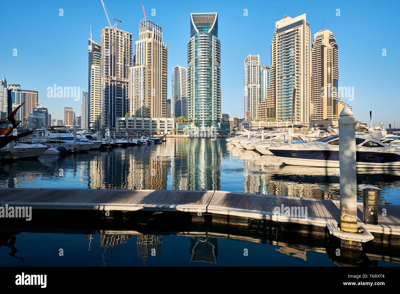 The Skyline of Dubai City Stock Photo - Alamy
