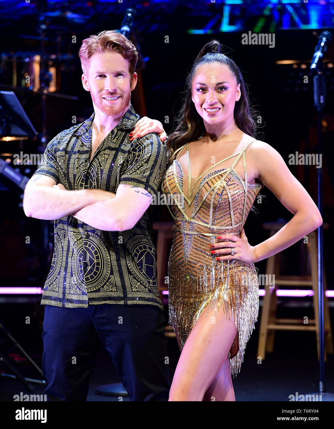 Neil Jones (left) and Katya Jones (right) attending the Strictly Come ...