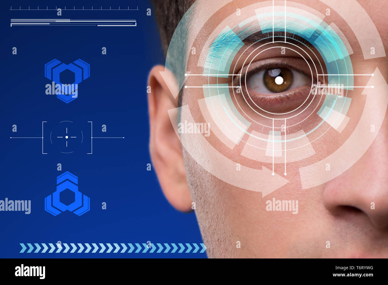 Concept sensor implanted human hi-res stock photography and images - Alamy