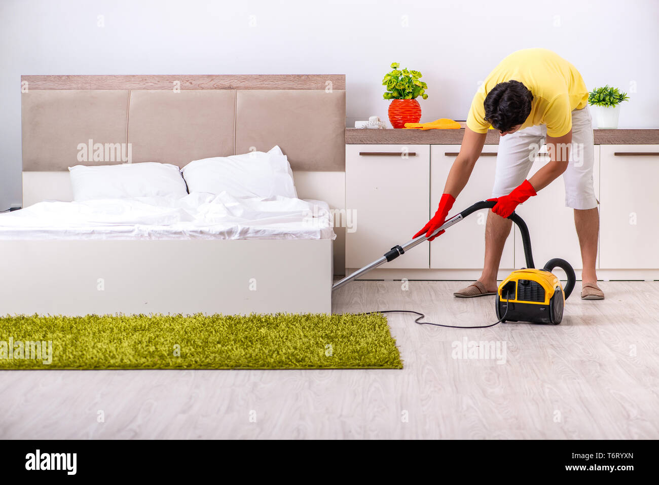 Messy bedroom and man hi-res stock photography and images - Alamy