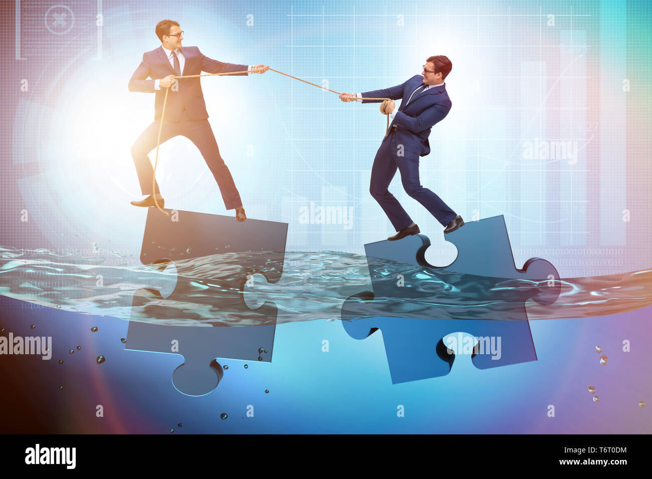 Business concept of teamwork and competition Stock Photo - Alamy