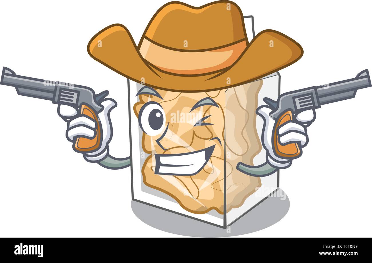 Cowboy pork rinds isolated in the cartoon Stock Vector Image & Art - Alamy