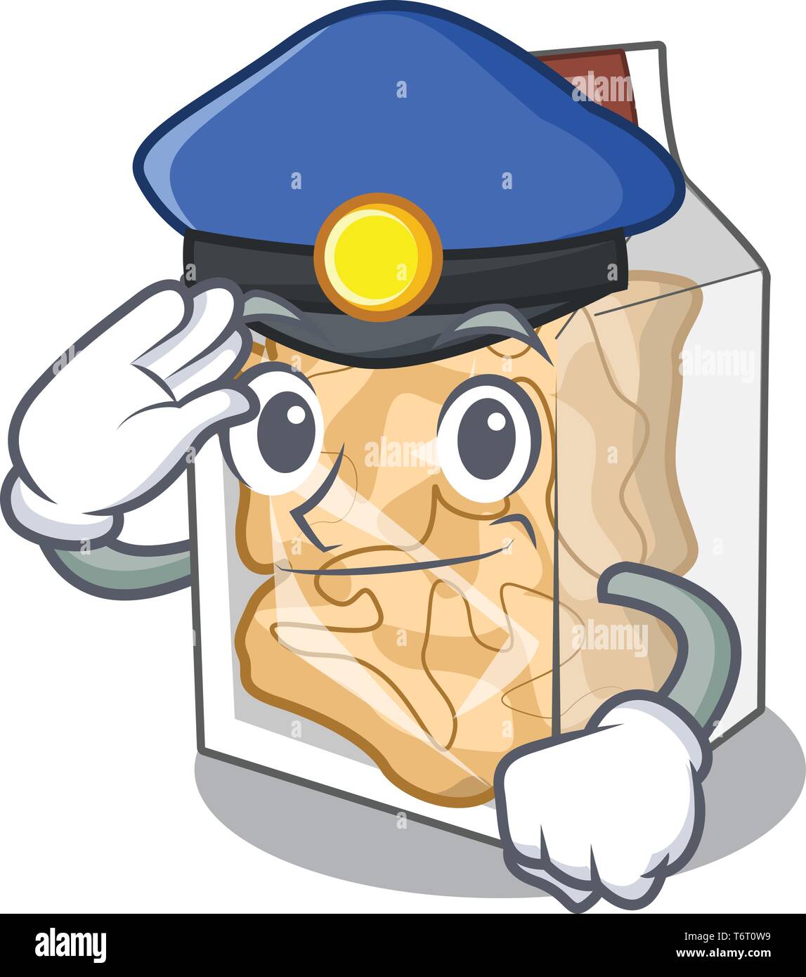 Police pork rinds isolated in the cartoon Stock Vector Image & Art - Alamy