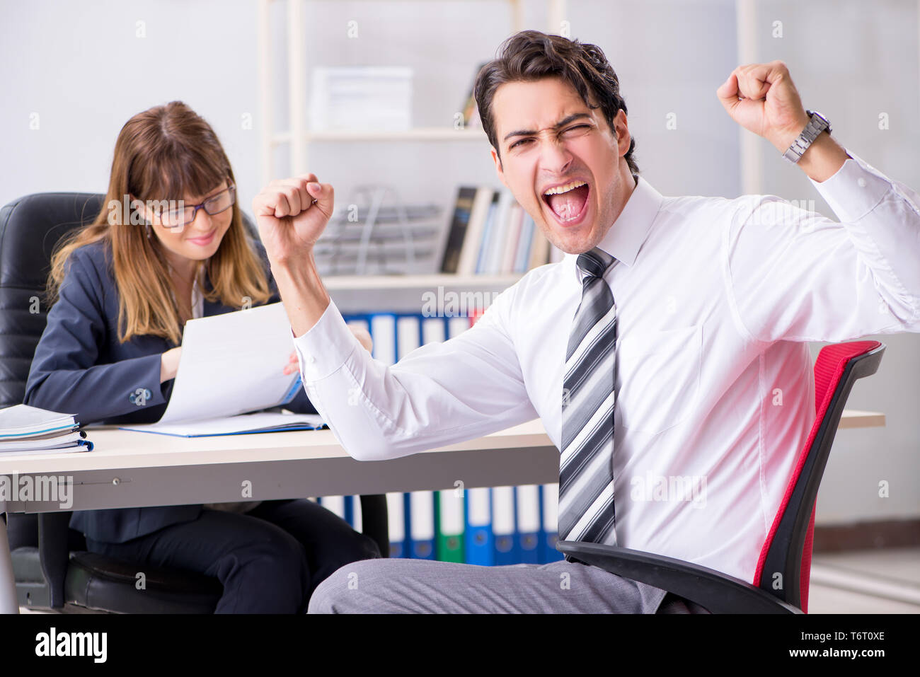 Salary negotiation woman hi-res stock photography and images - Alamy