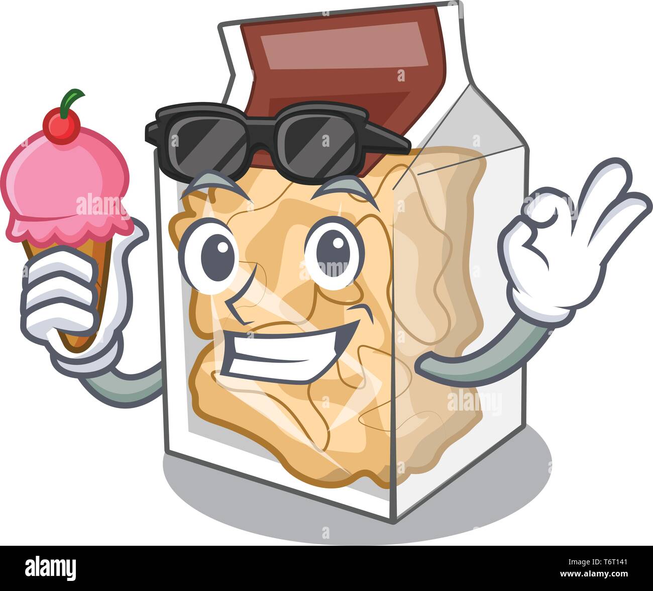 Crunchy pork skin Stock Vector Images - Alamy