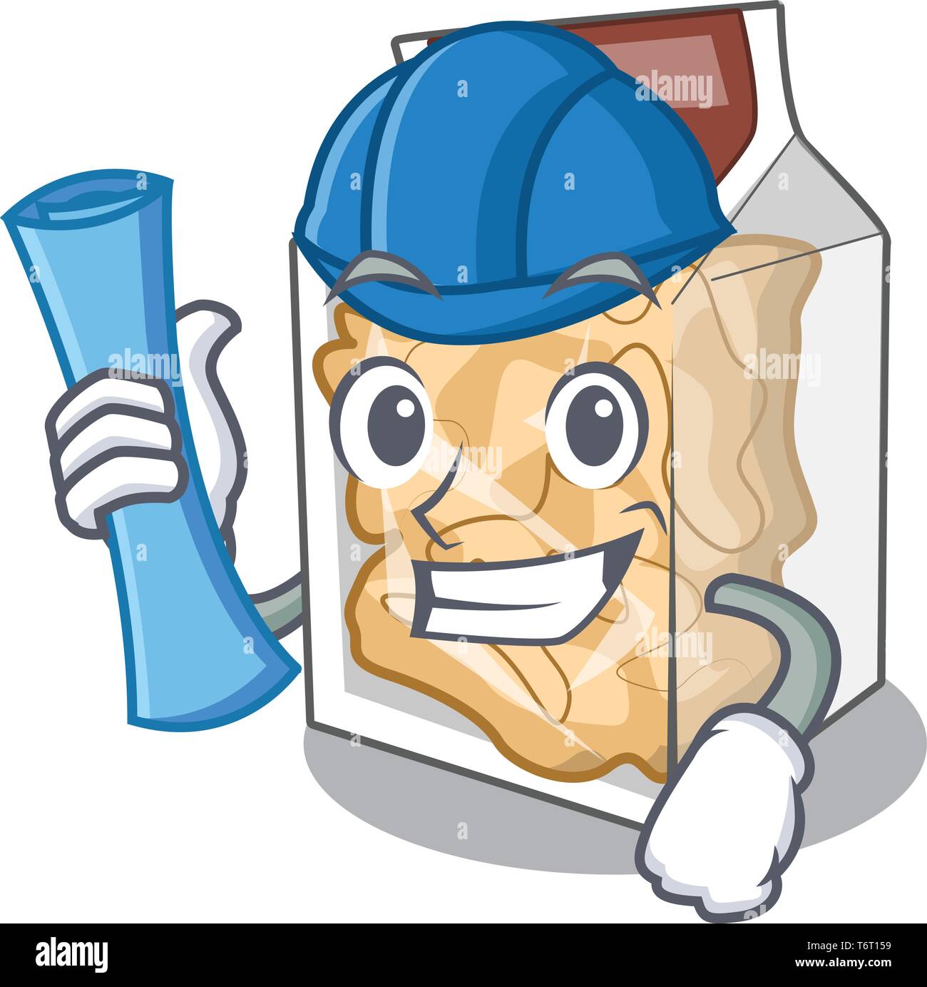 Architect pork rinds in a cartoon jar Stock Vector Image & Art - Alamy