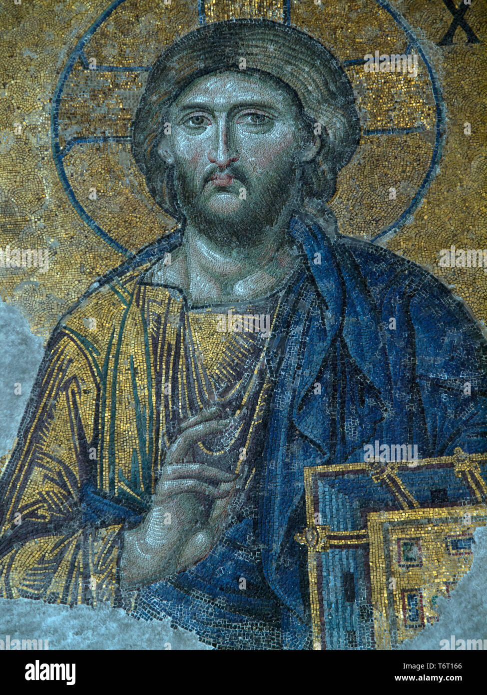 The Deesis Mosaic in Hagia Sophia, Istanbul Stock Photo - Alamy