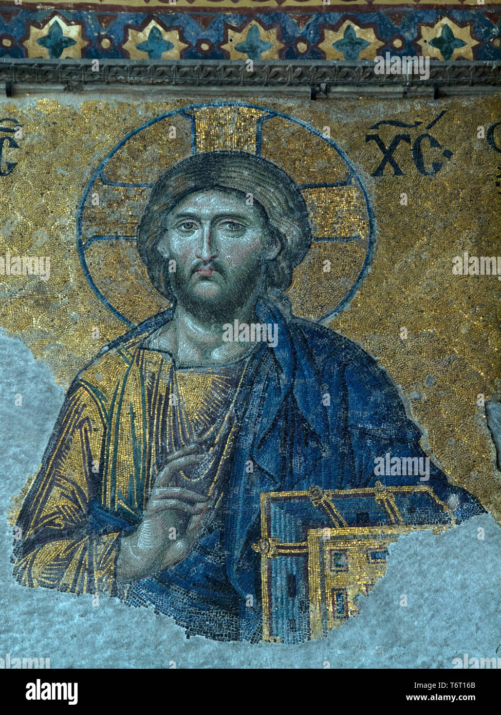 The Deesis Mosaic in Hagia Sophia, Istanbul Stock Photo - Alamy