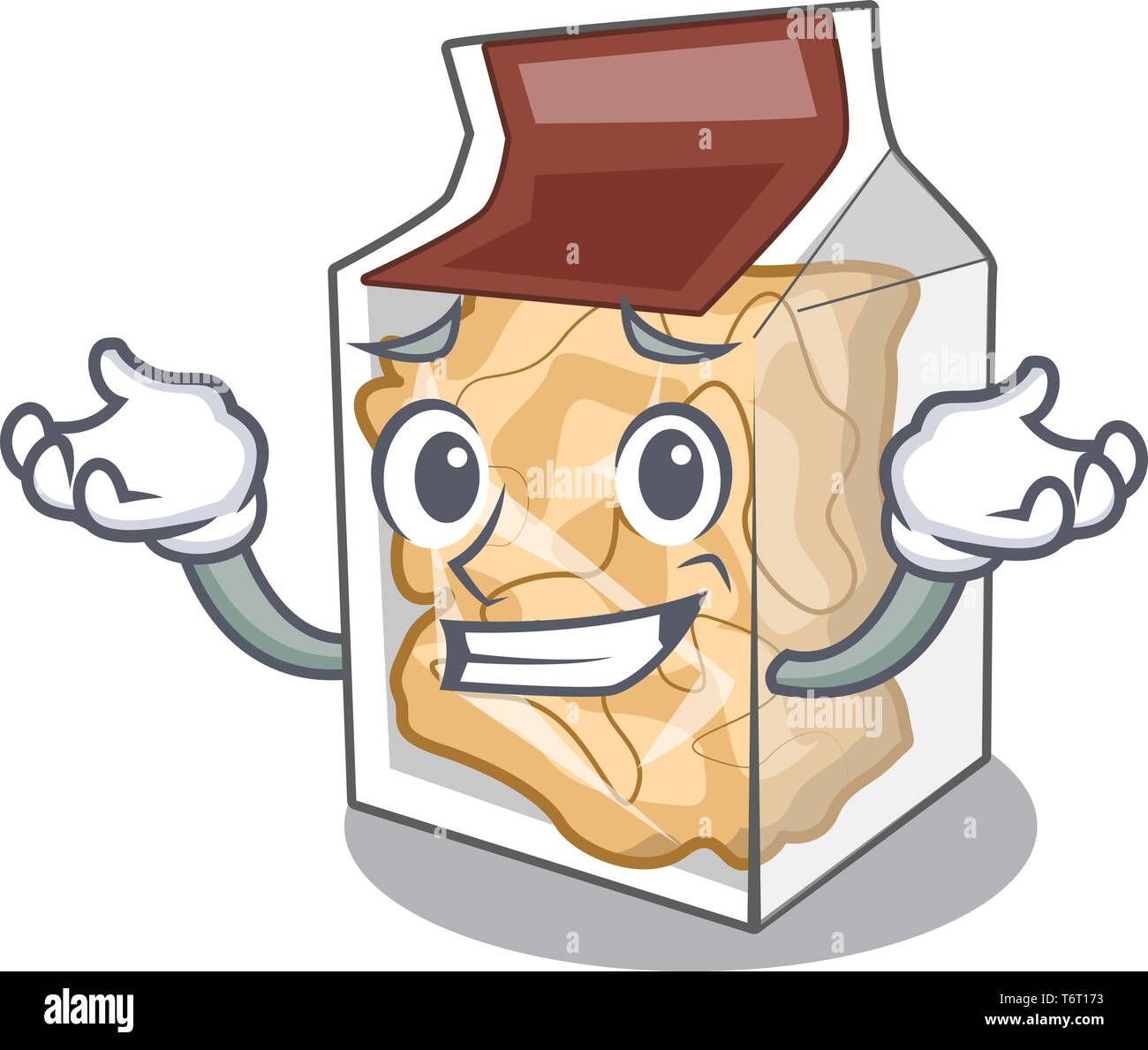 Grinning pork rinds in a cartoon jar Stock Vector Image & Art - Alamy
