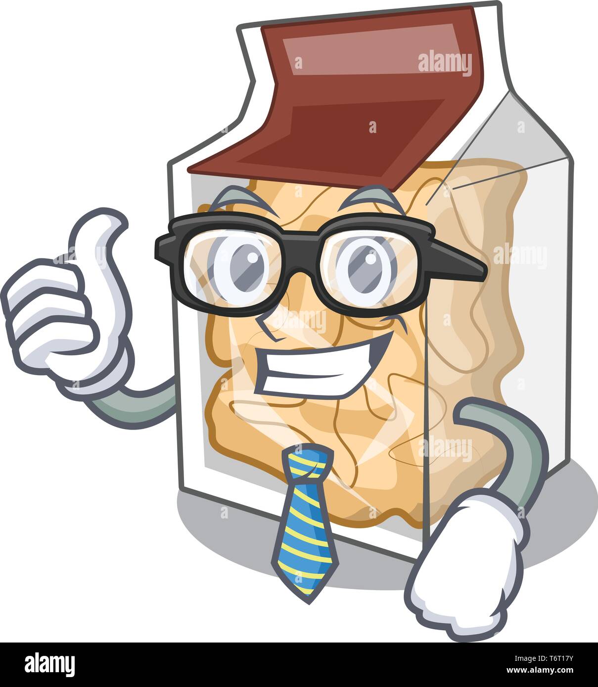 Businessman pork rinds in a cartoon jar Stock Vector Image & Art - Alamy