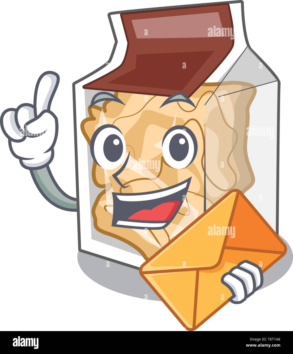 With envelope pork rinds in a cartoon jar Stock Vector Image & Art - Alamy