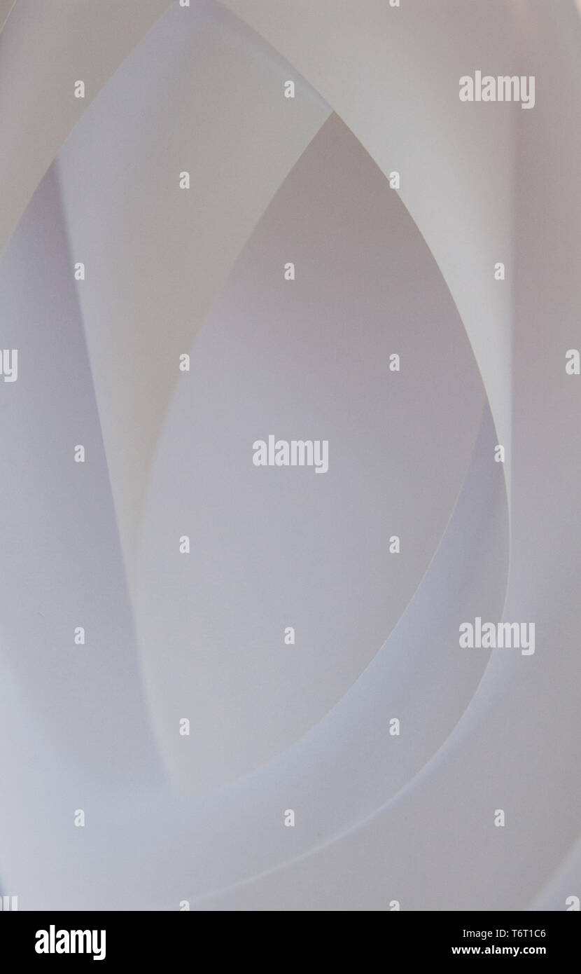 abstract background of a twisted sheet of white paper Stock Photo - Alamy