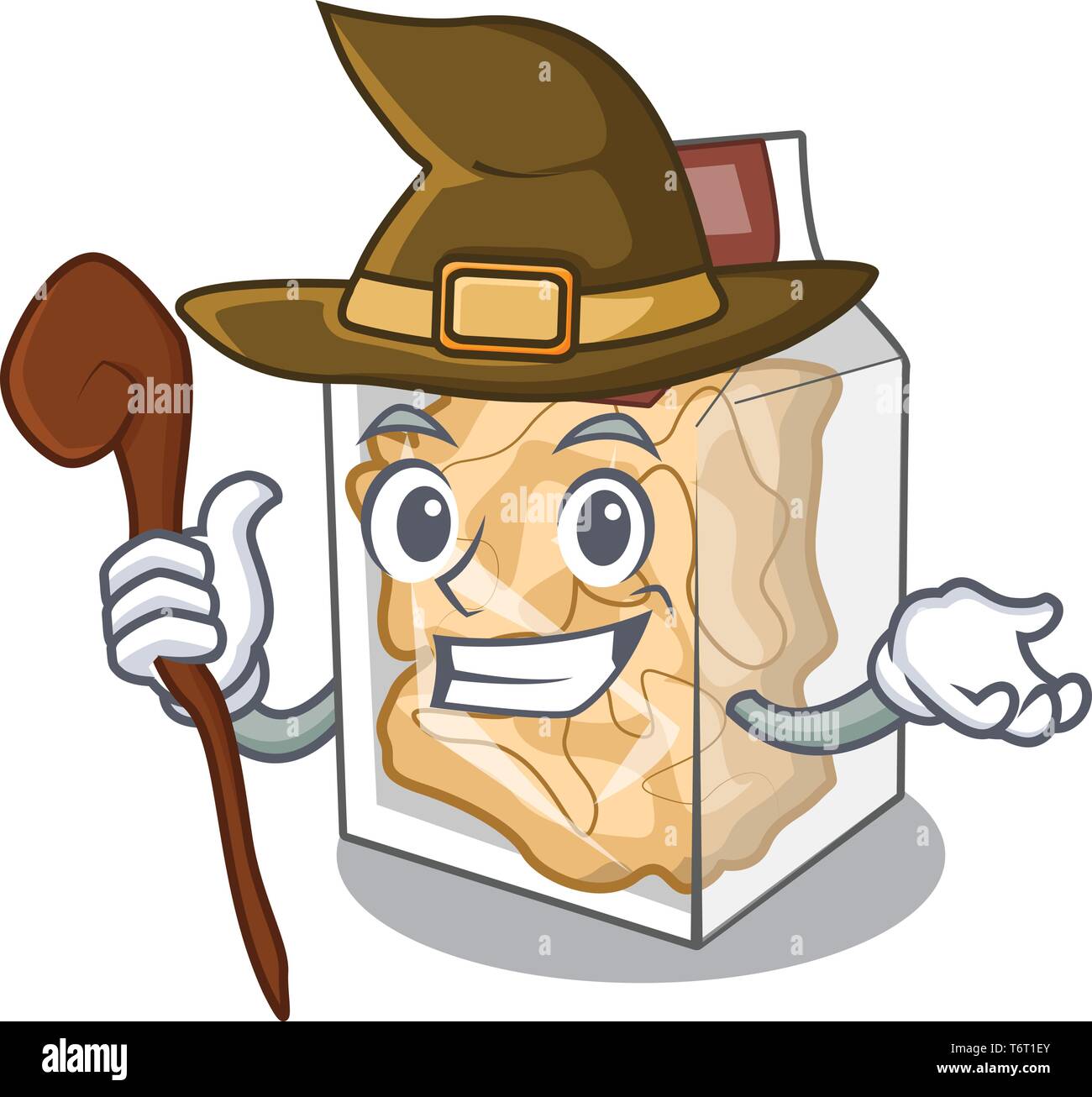 Witch pork rinds in the mascot shape Stock Vector Image & Art - Alamy