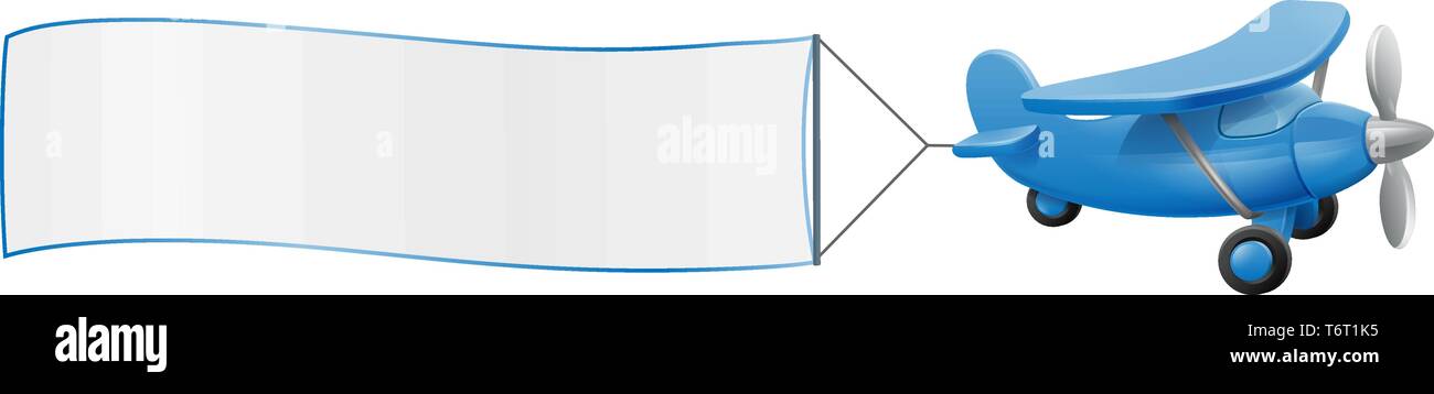 Airplane Aeroplane Pulling Banner Cartoon Stock Vector Image & Art - Alamy