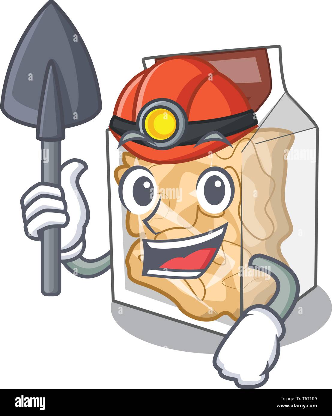 Miner pork rinds in the mascot shape Stock Vector Image & Art - Alamy