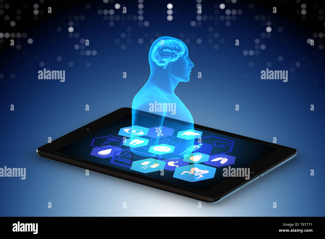 Artificial intelligence concept in telemedicine Stock Photo - Alamy