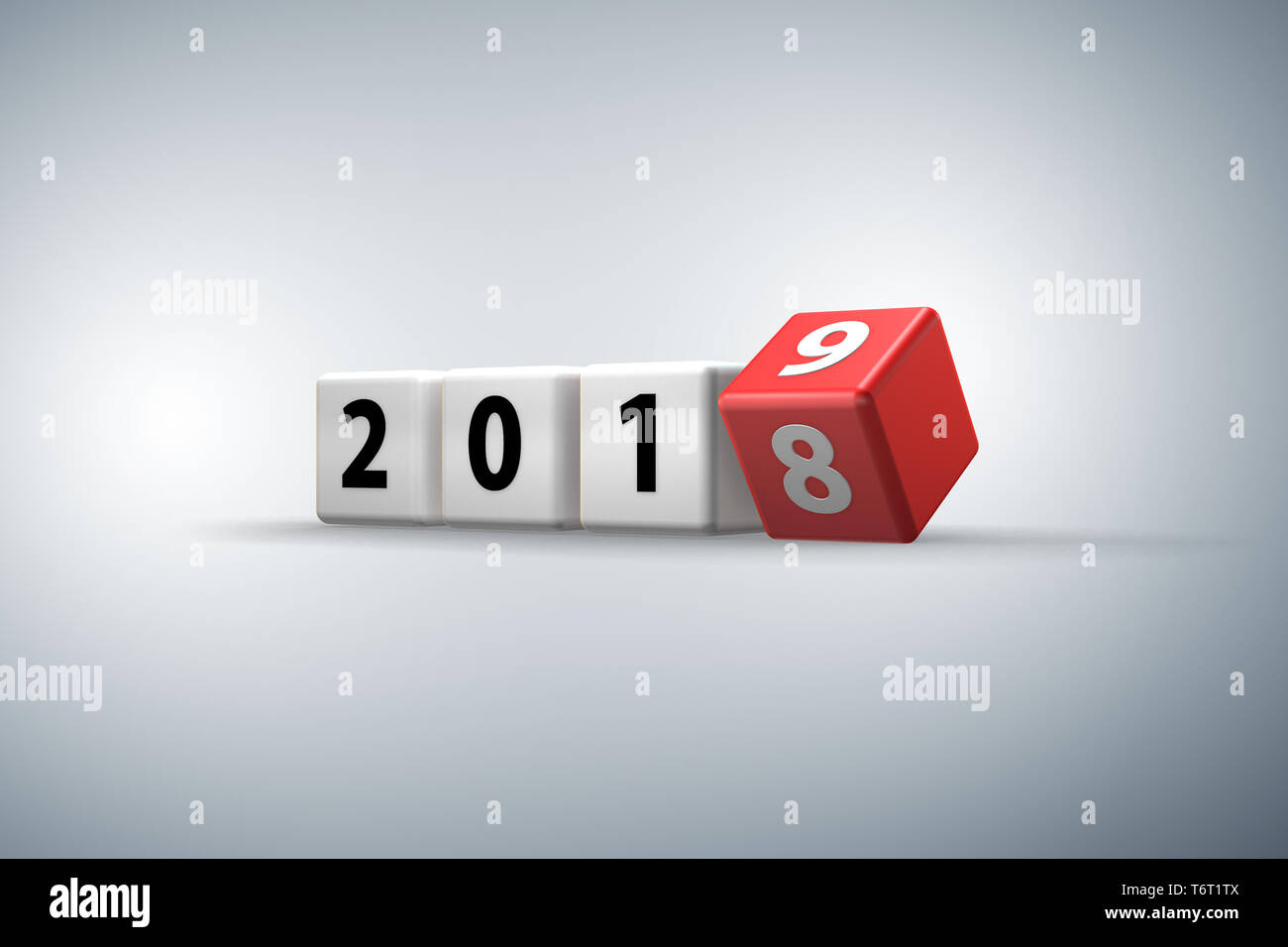 Concept of transition from 2018 to 2019 Stock Photo - Alamy
