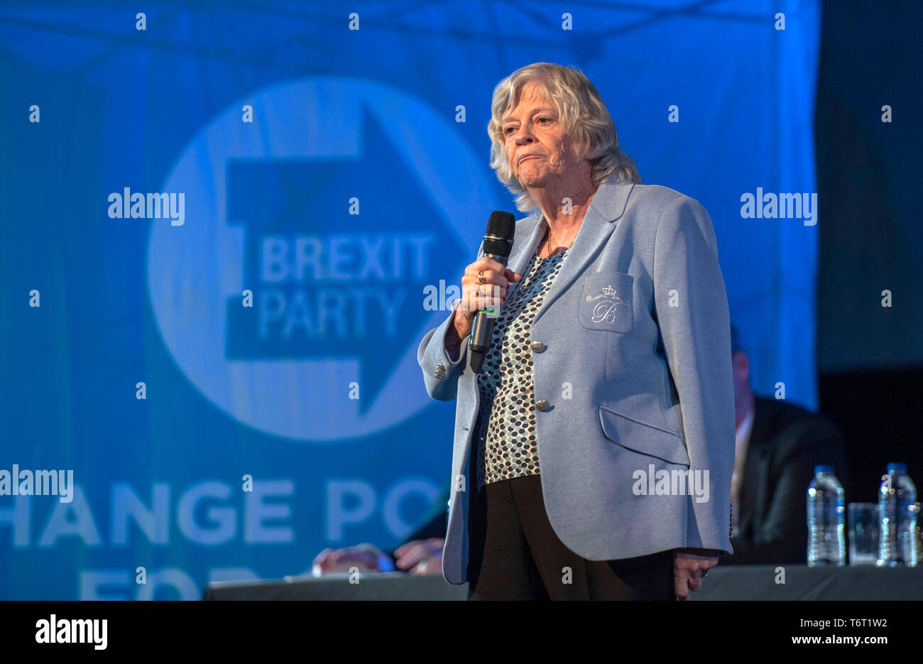 Brexit Party EU elections campaign launch at The Neon in Newport, South ...