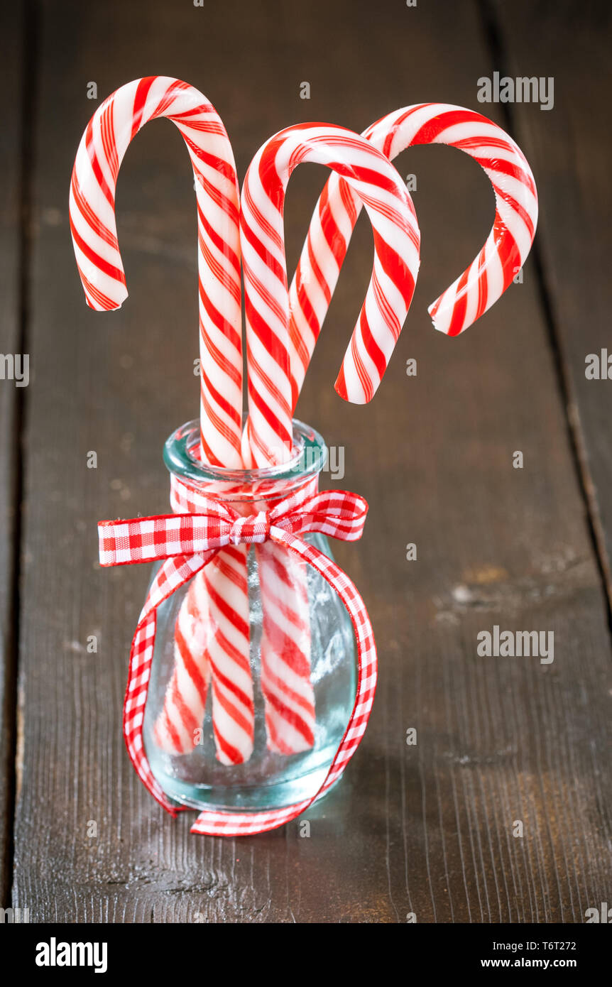 Christmas candy canes Stock Photo - Alamy
