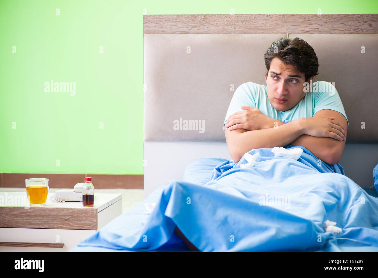 Man suffering from sleeping disorder and insomnia Stock Photo - Alamy