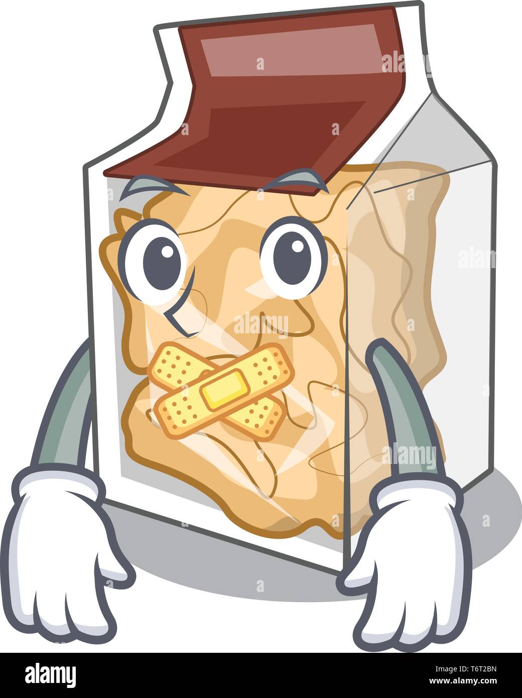 Silent pork rinds in the character plastic Stock Vector Image & Art - Alamy