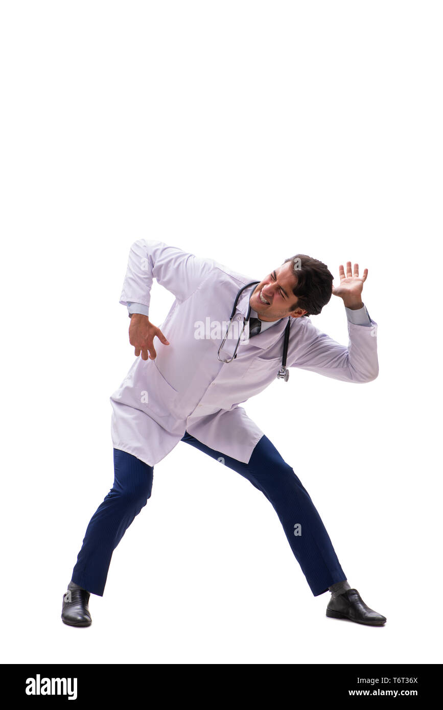 Young handsome doctor under hi-res stock photography and images - Alamy