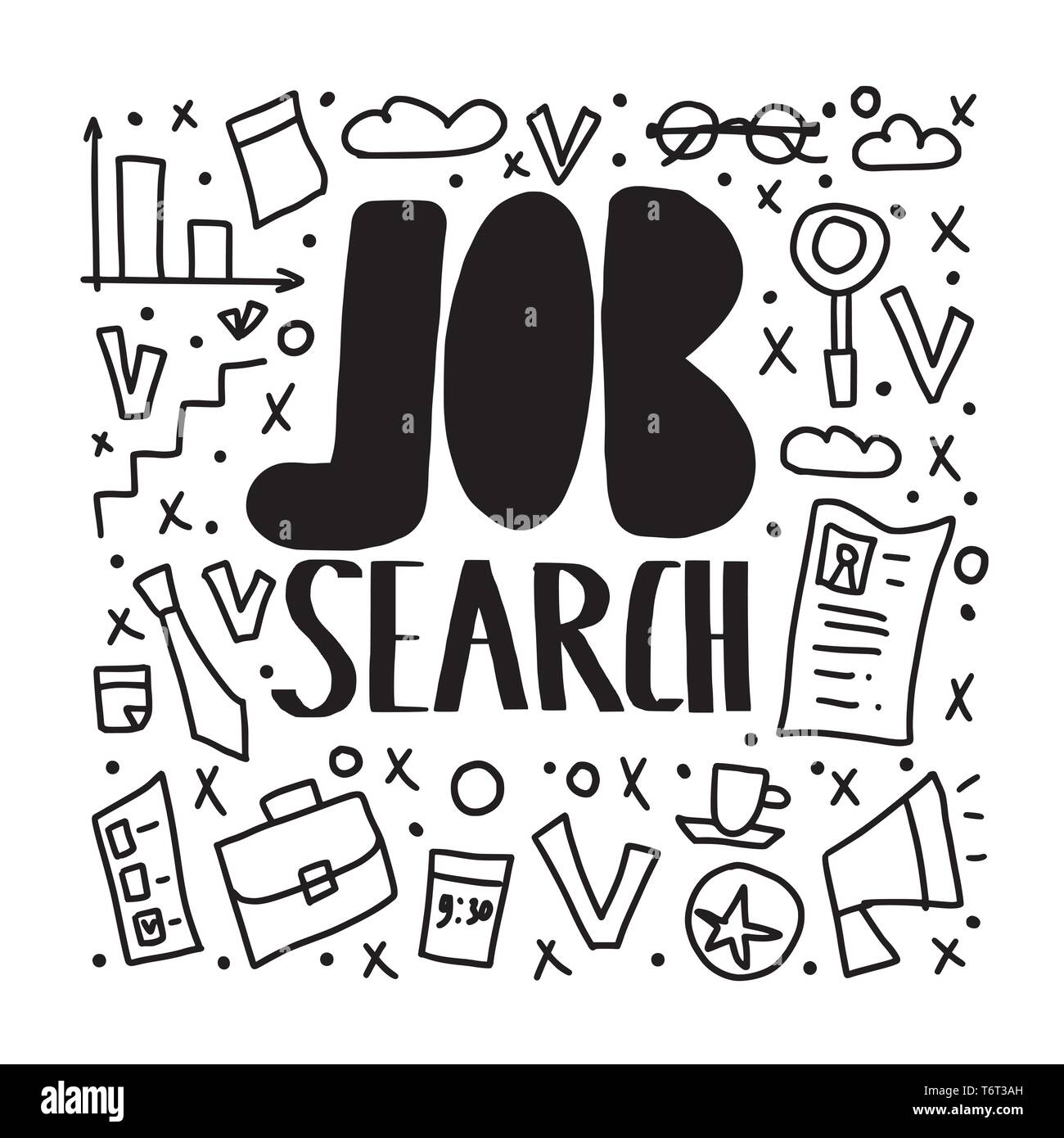 Job search concept. Vector illustration Stock Vector Image & Art - Alamy
