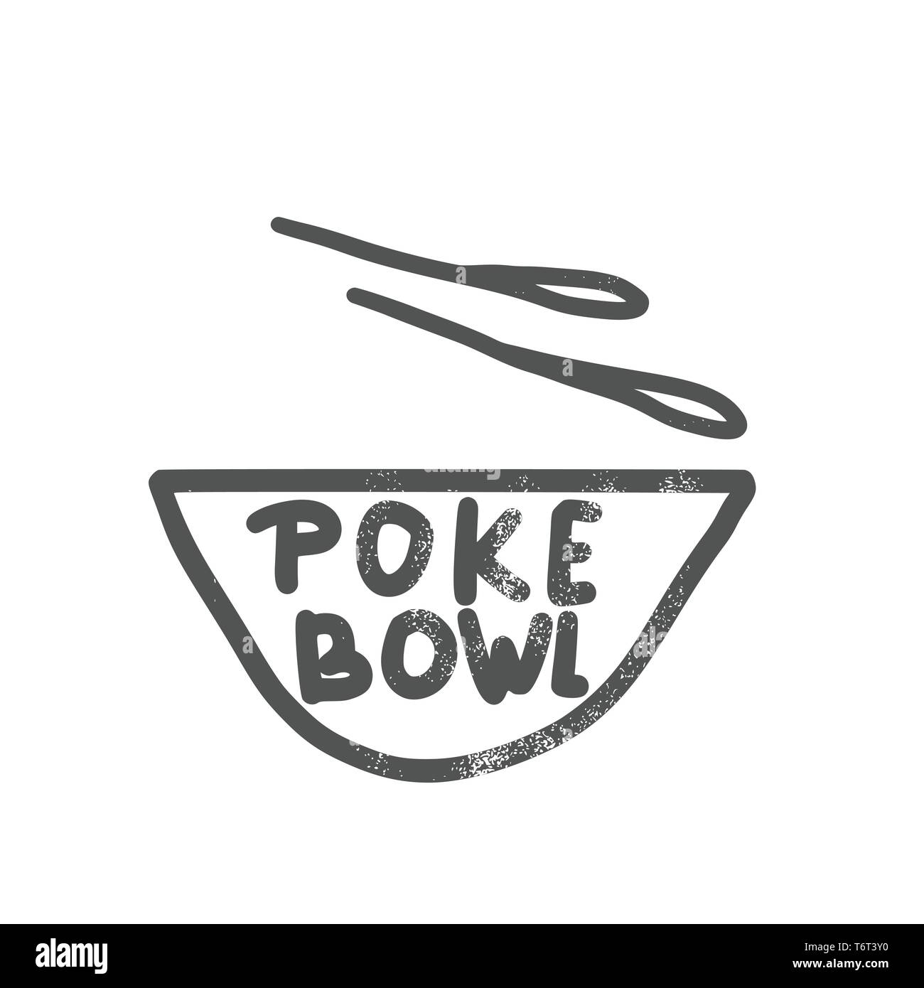Poke bowl concept. Vector design illustration Stock Vector Image & Art ...