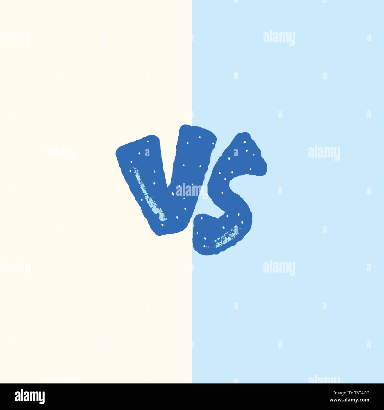 Versus screen. Vs symbol with divider. Confrontation background with ...