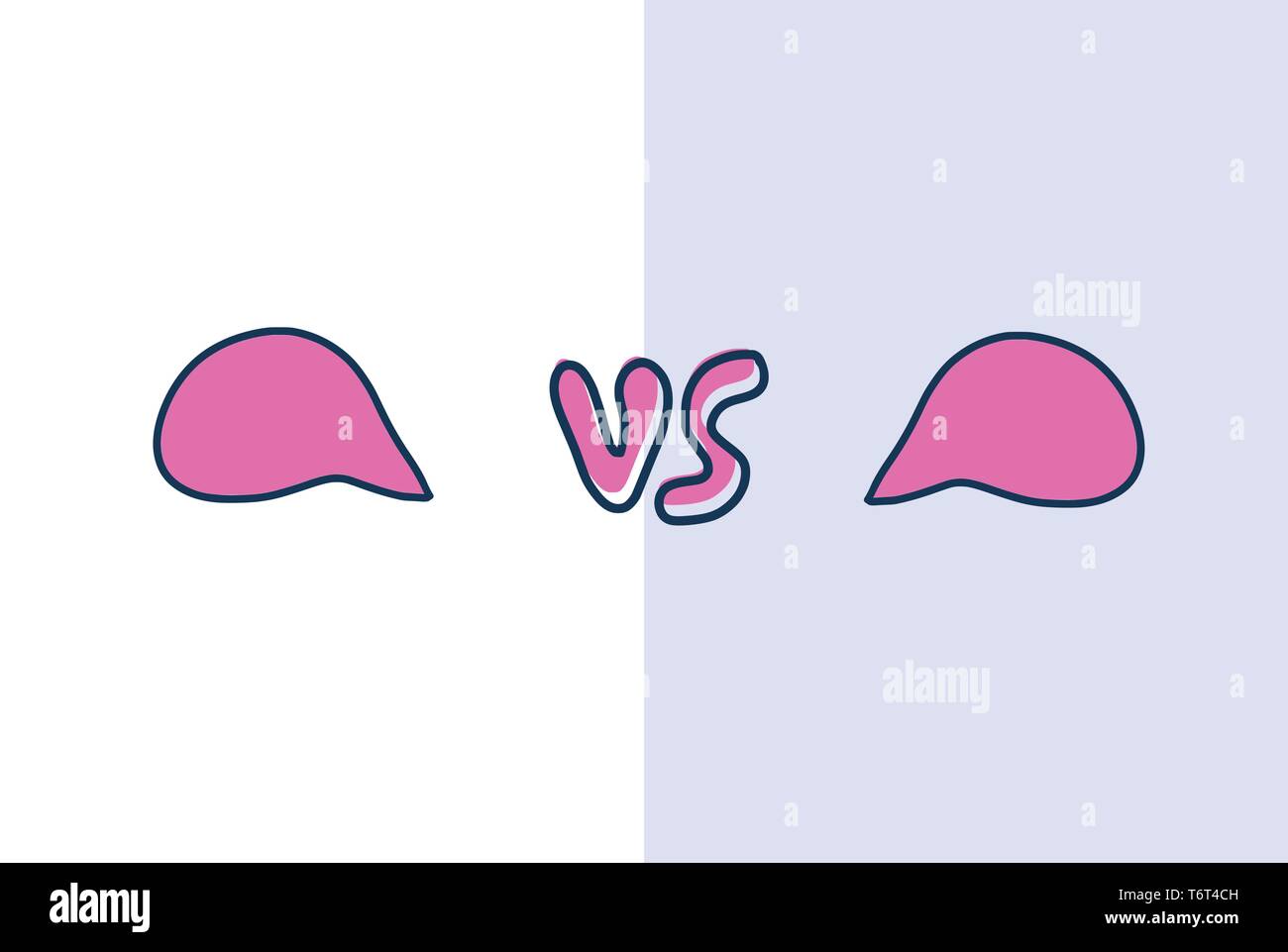 Versus screen. Vs symbol with speech bubbles. Confrontation background ...