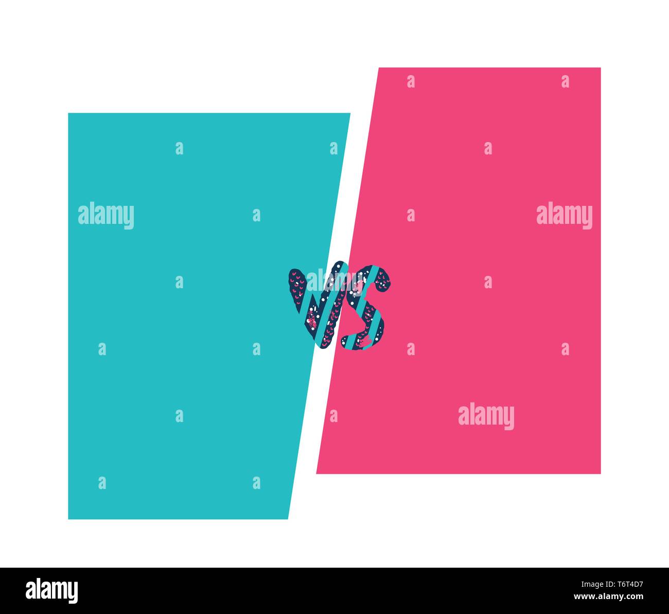 Versus screen. Vs symbol with divider. Confrontation background with ...