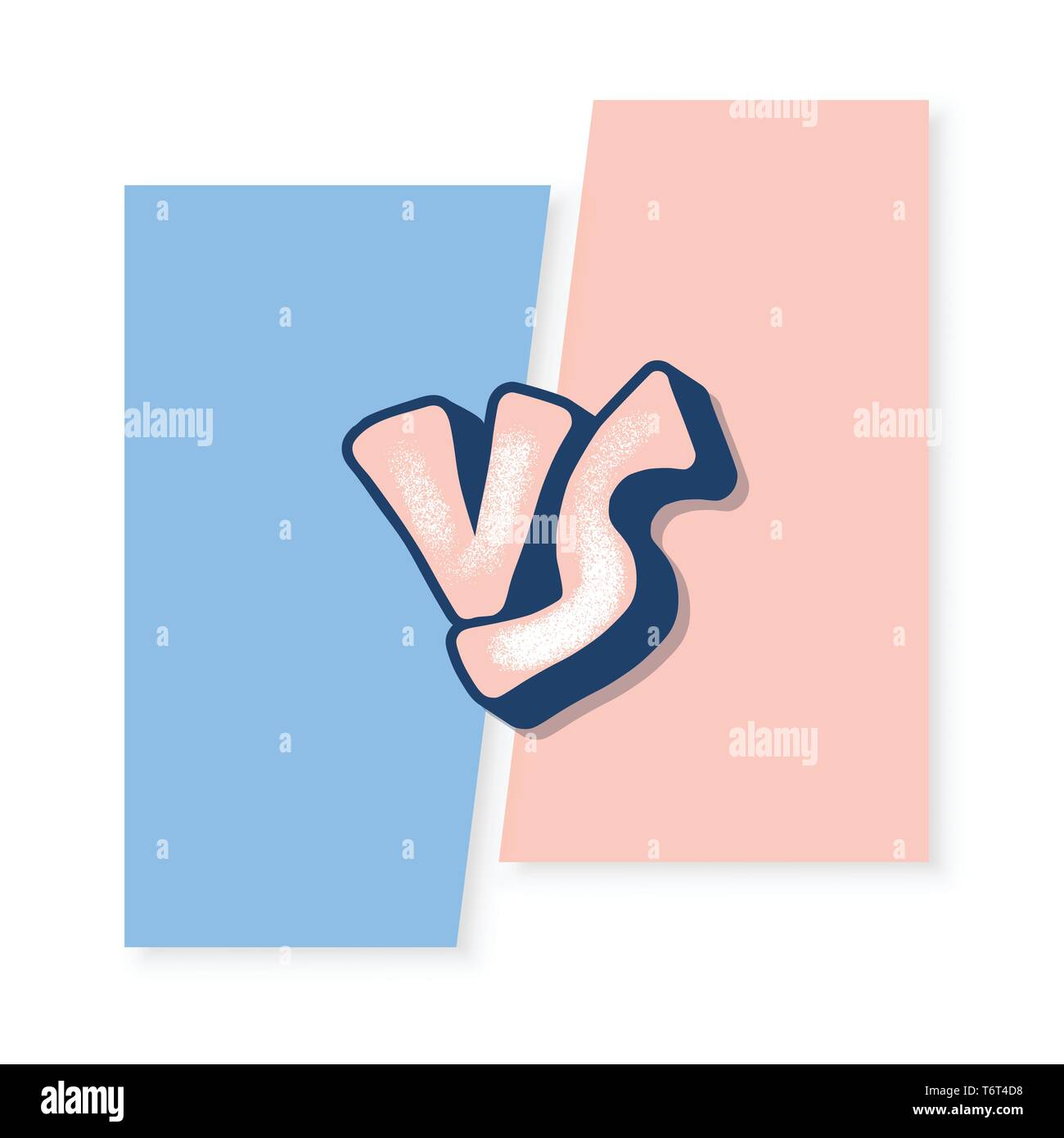 Versus screen. Vs symbol with divider. Confrontation background with ...