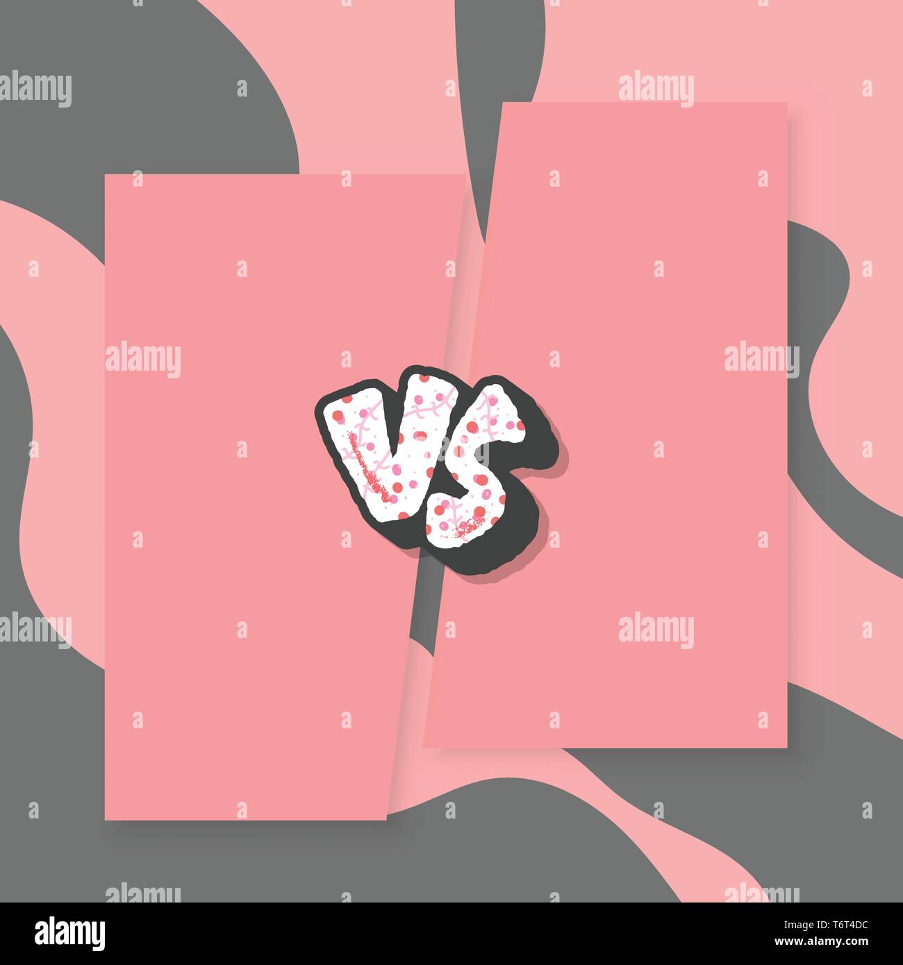 Versus screen. Vs symbol with divider. Confrontation background with ...