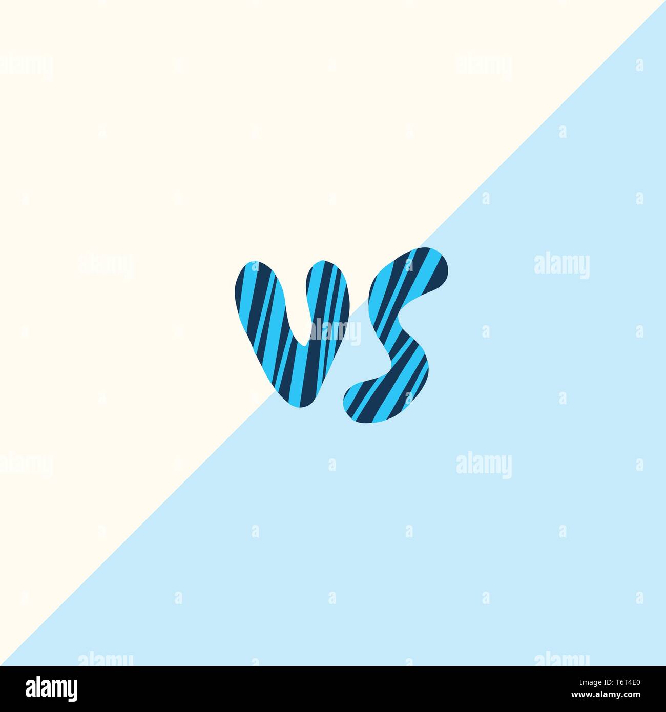 Versus screen. Vs symbol with divider. Confrontation background with ...