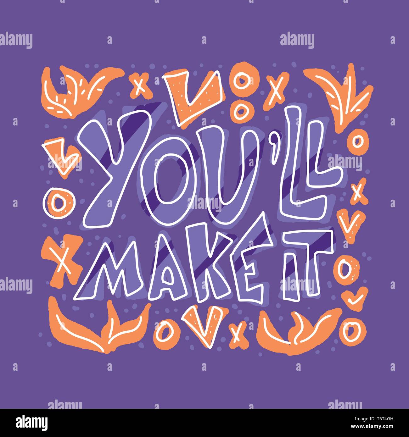 You'll make it quote with decoration isolated. Poster template with ...