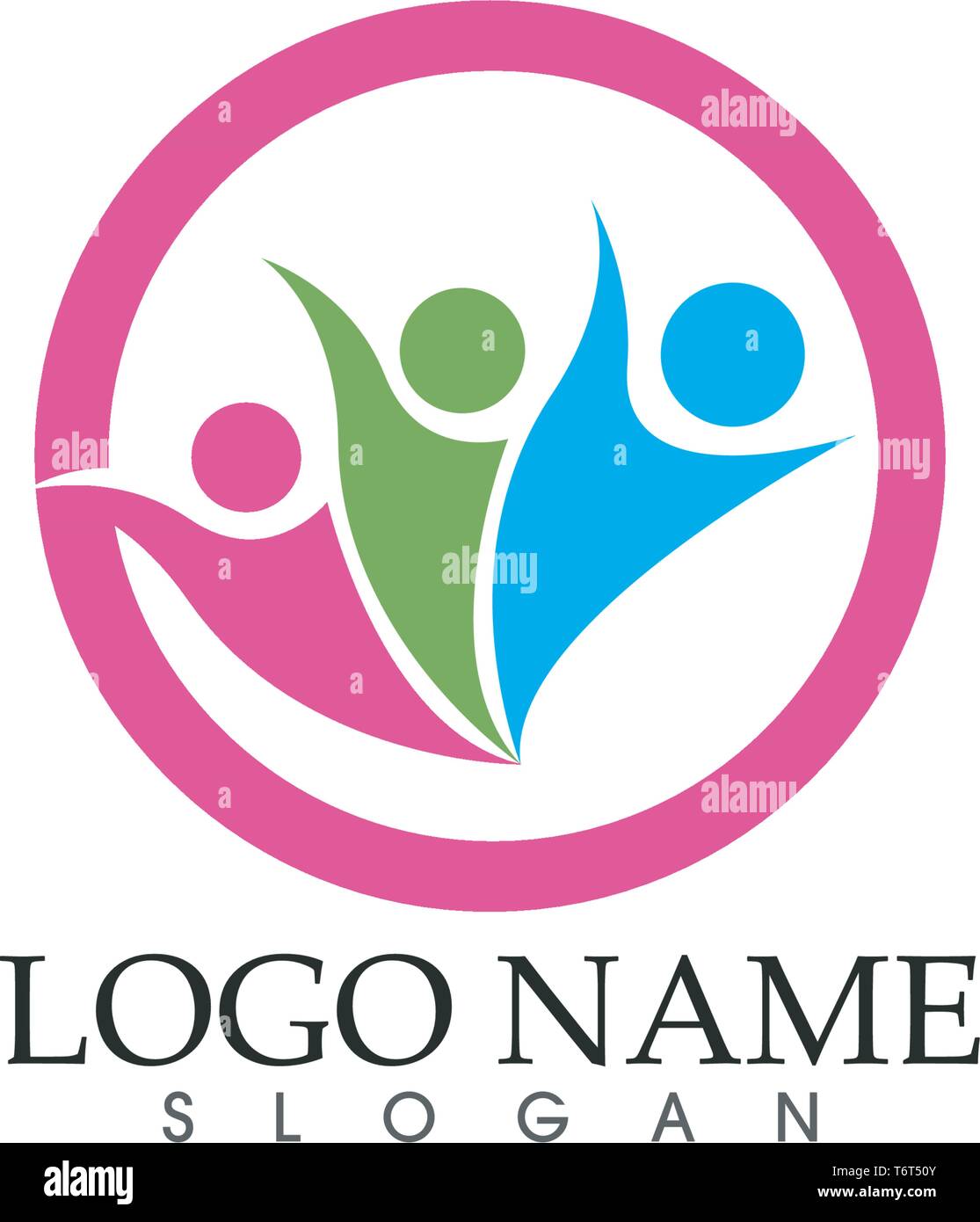 Community vector icon logo symbols template Stock Vector Image & Art ...