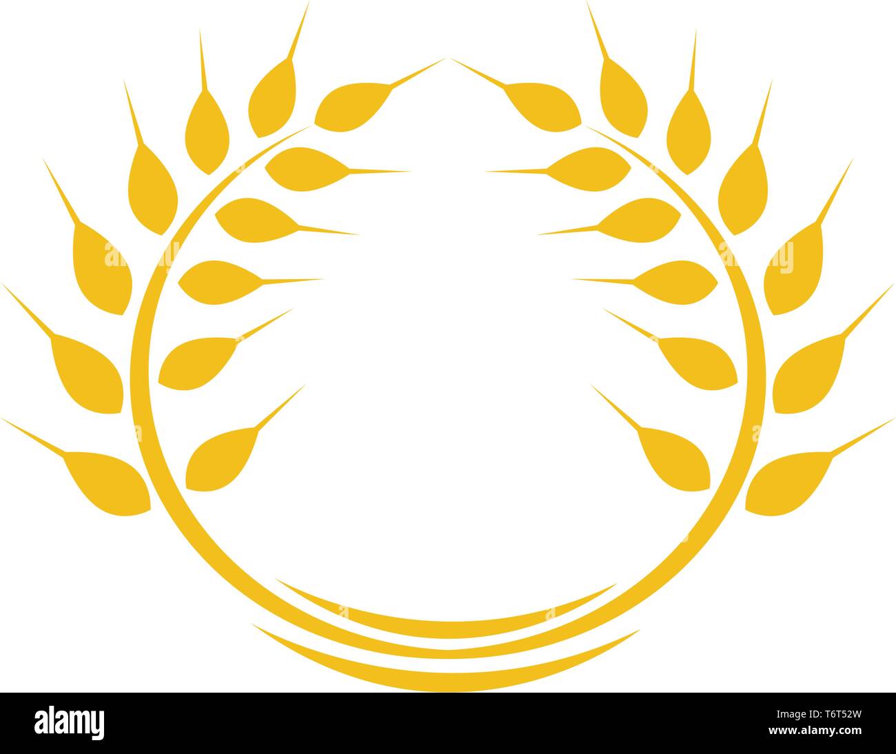 Agriculture wheat Logo Template vector icon design Stock Vector Image ...