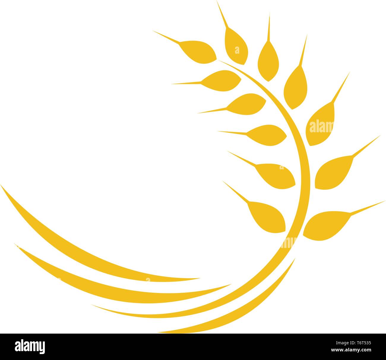 Agriculture wheat Logo Template vector icon design Stock Vector Image ...