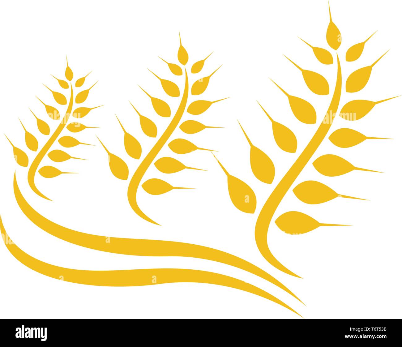 Agriculture wheat Logo Template vector icon design Stock Vector Image ...