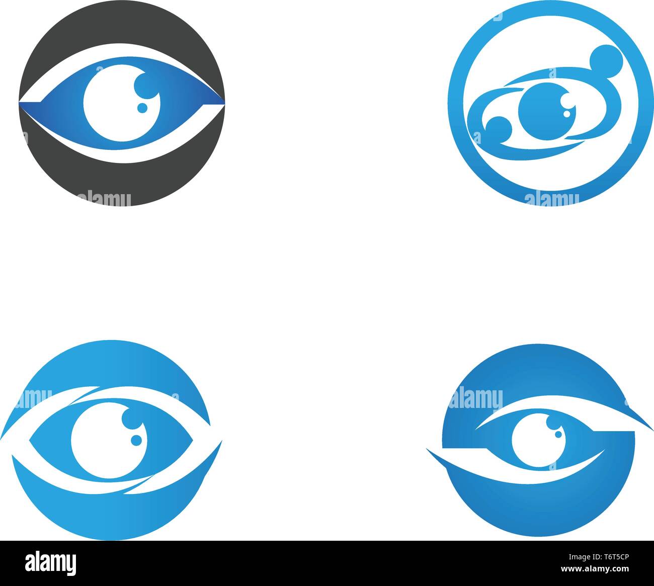 Eye care logo and symbols template vector icons app Stock Vector Image ...