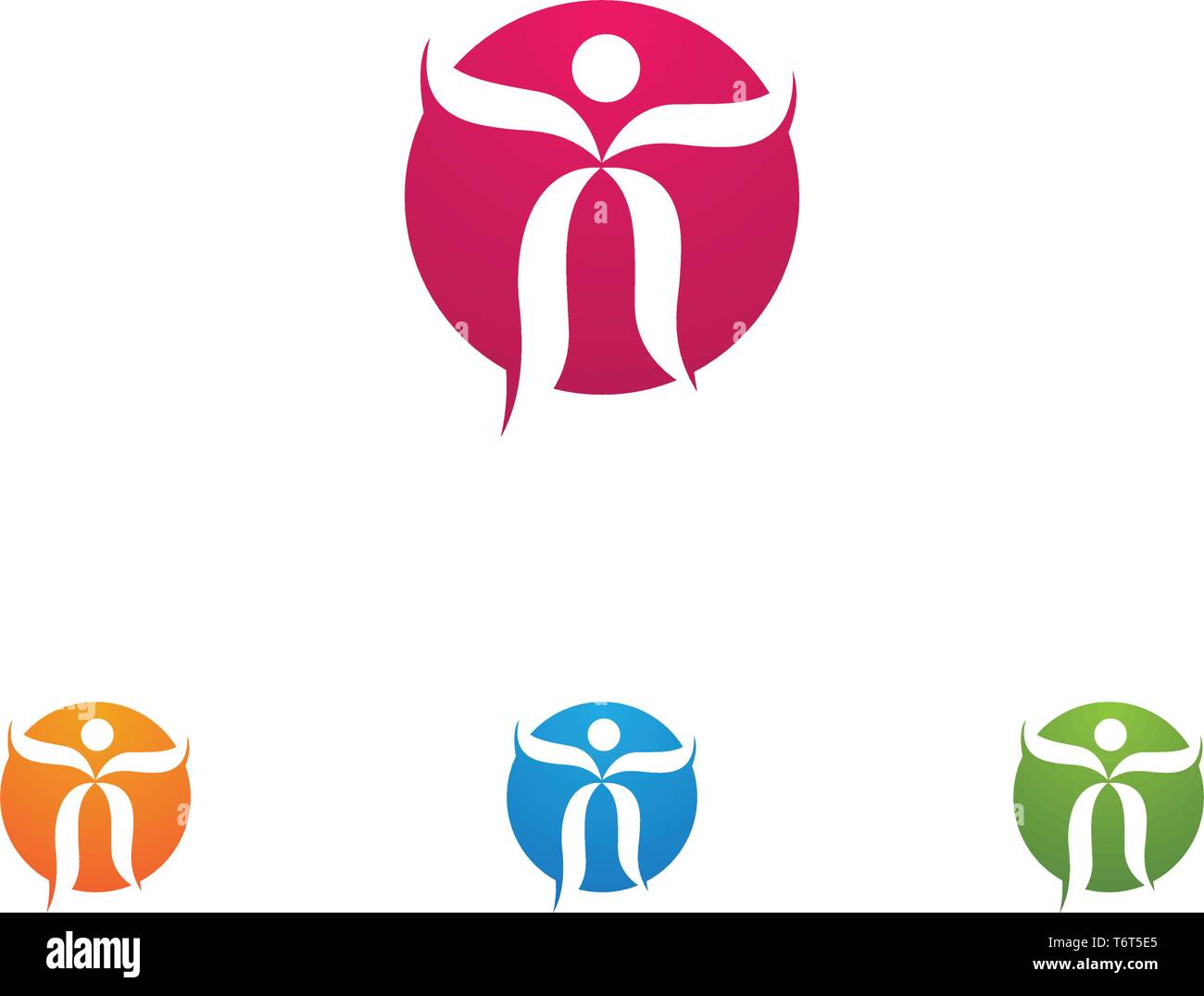 Leadership success team people logo and symbol Stock Vector Image & Art ...