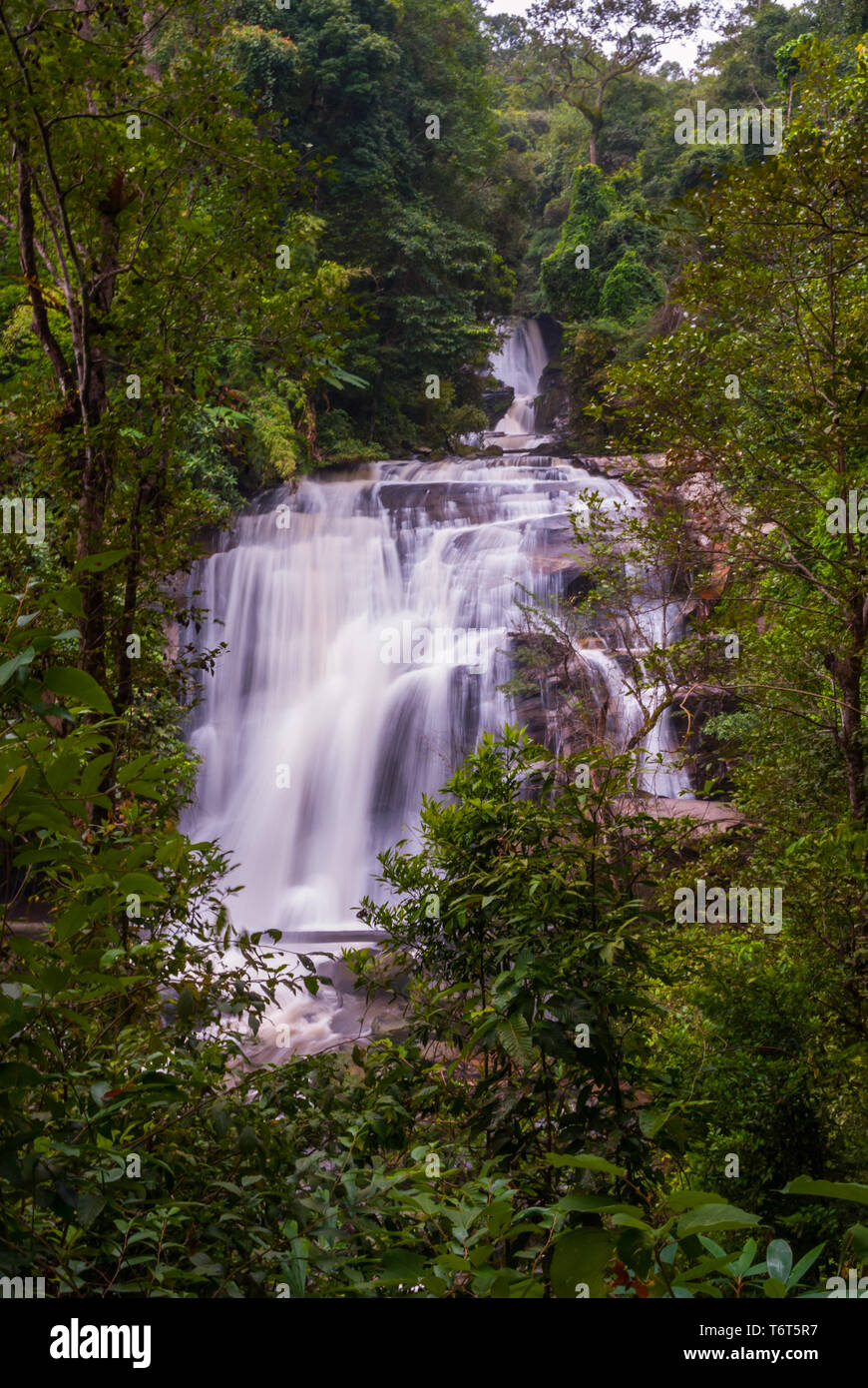 Wachirathan waterfall, Doi inthanon national park, Thailand Stock Photo ...