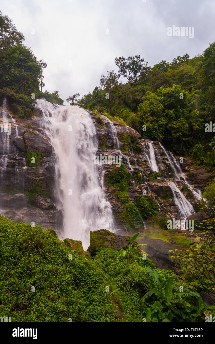 Wachirathan waterfall, Doi inthanon national park, Thailand Stock Photo ...