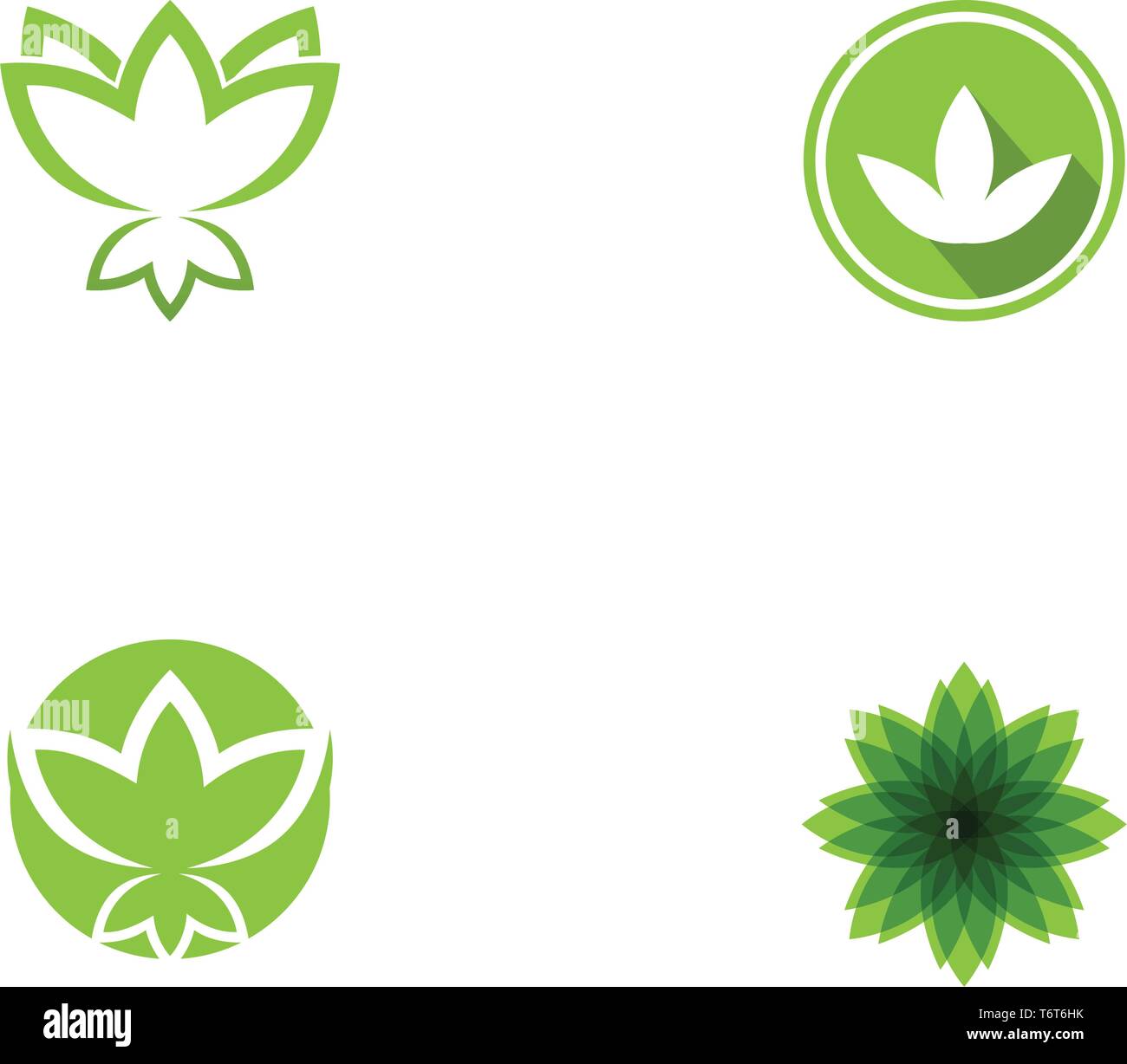 Leaf green nature logo and symbol health Stock Vector Image & Art - Alamy