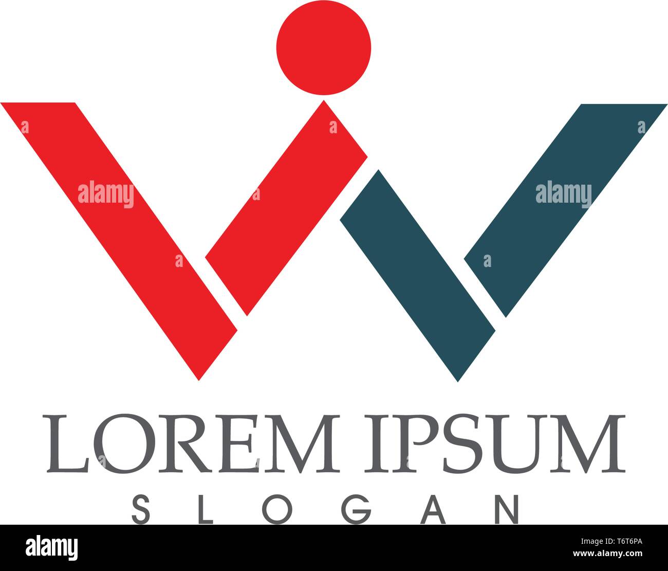 W letters business logo and symbols template Stock Vector Image & Art ...