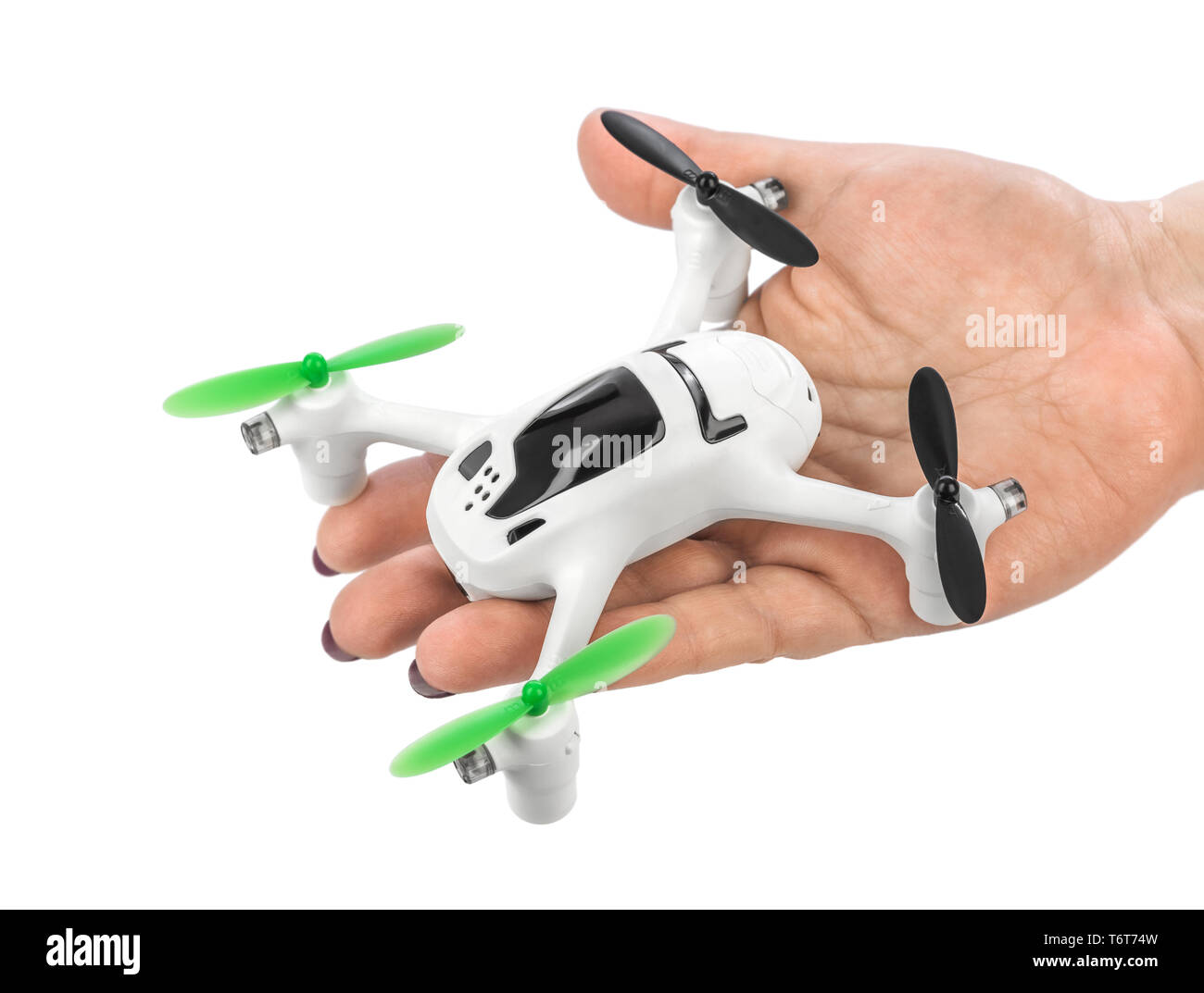 Drone in hand Stock Photo - Alamy