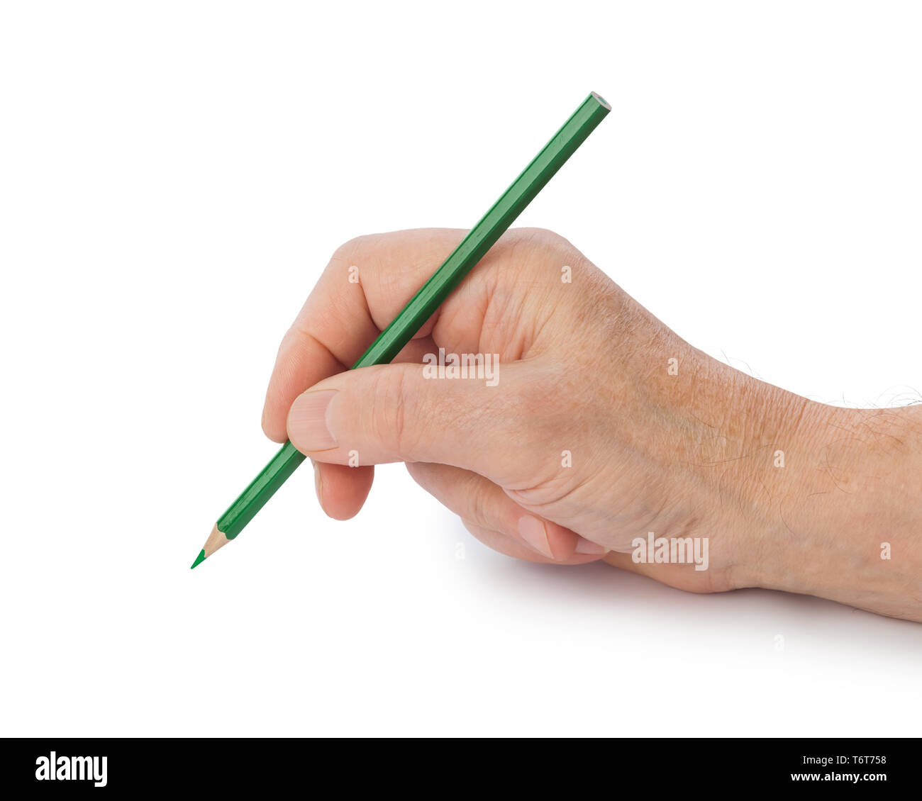 Close up pencil in hand hi-res stock photography and images - Alamy